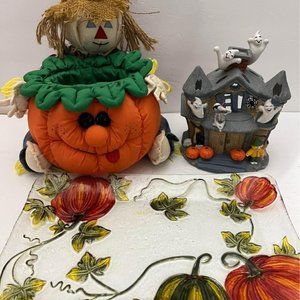 PartyLite | Holiday | Vintage Halloween 9s Partylite Haunted Tealight ...